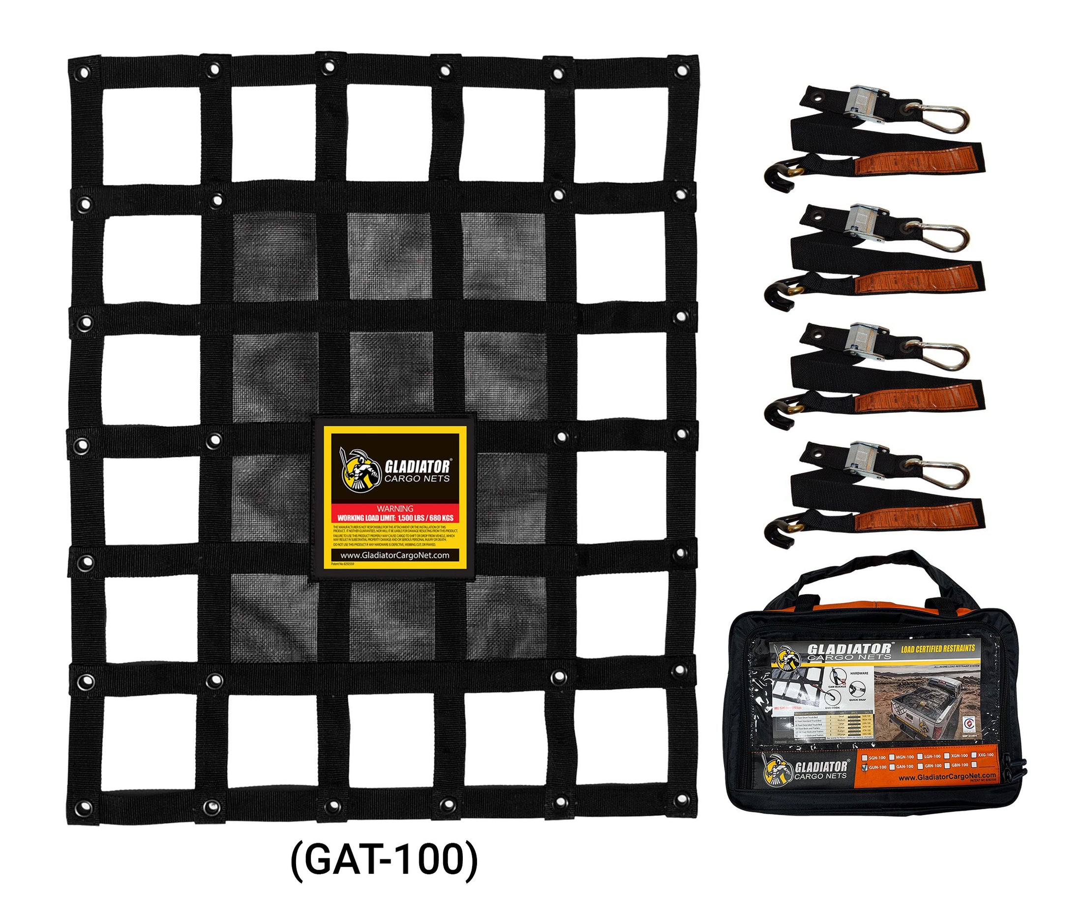 Assorted Size Cargo Net — Gladiator Cargo Nets | Heavy Duty Truck Cargo Net