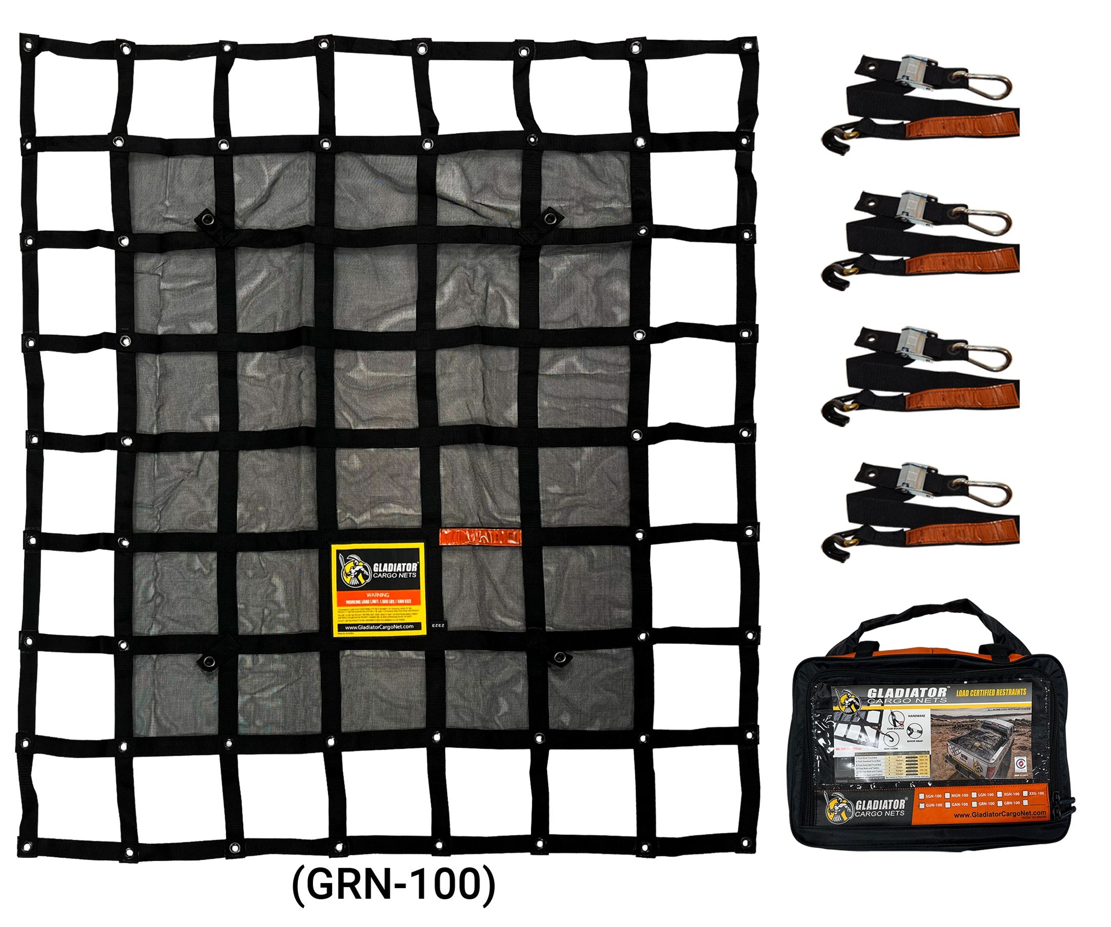 Assorted Size Cargo Net — Gladiator Cargo Nets | Heavy Duty Truck Cargo Net