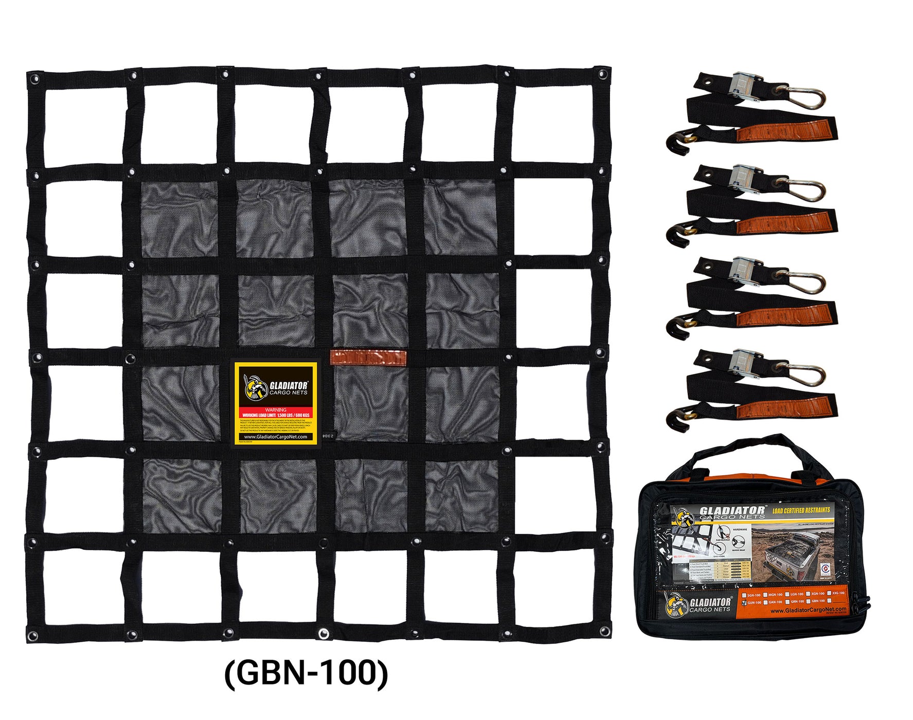 Roof Rack Cargo Net — Gladiator Cargo Nets | Heavy Duty Truck Cargo Net
