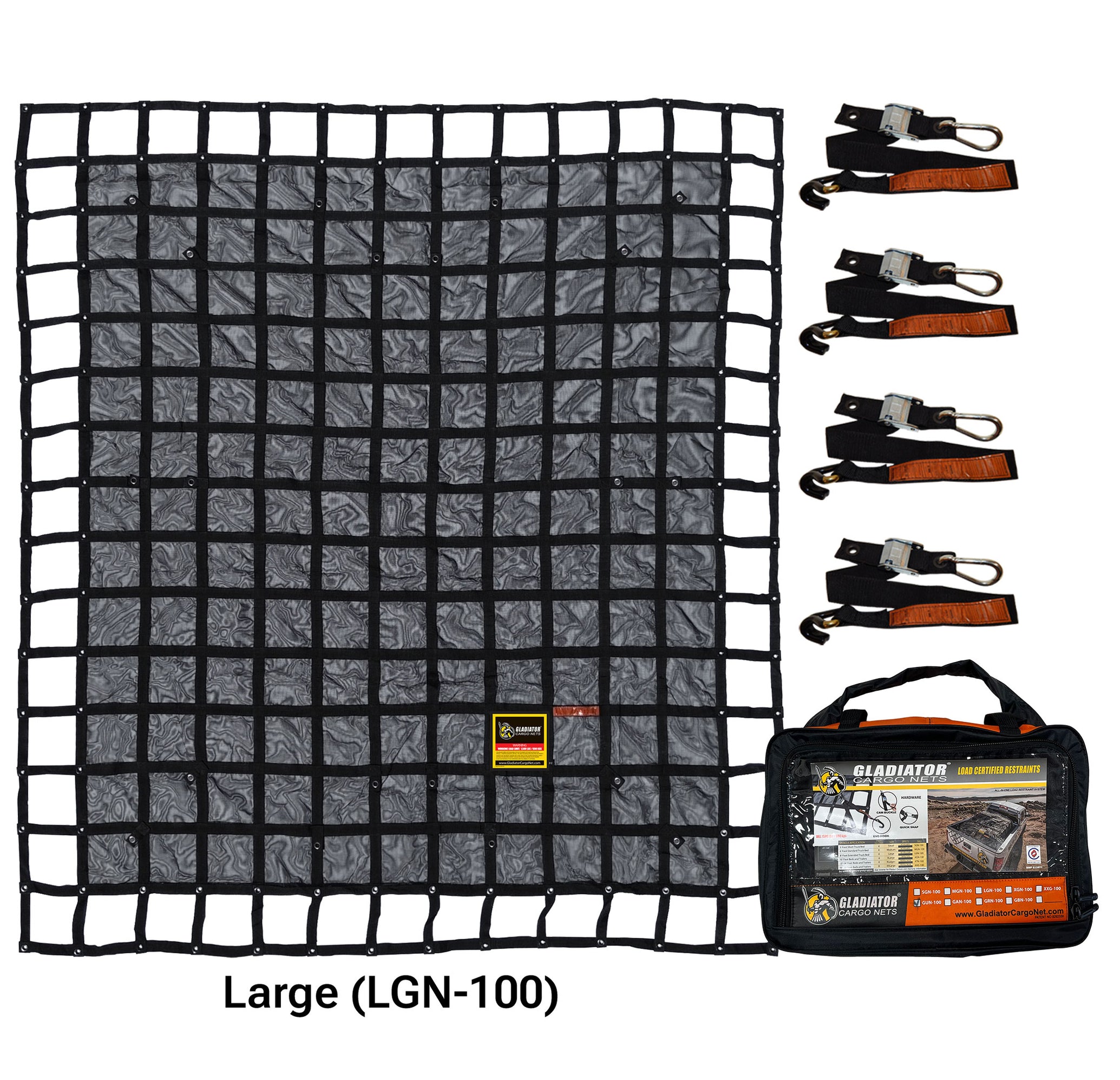 Gladiator Cargo Net — Gladiator Cargo Nets | Heavy Duty Truck Cargo Net
